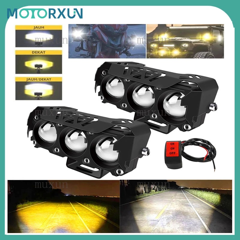Jual 12v-30v LAMPU TEMBAK LASER/LAMPU TEMBAK MINI 3 Mata/TANPA KIPAS ...