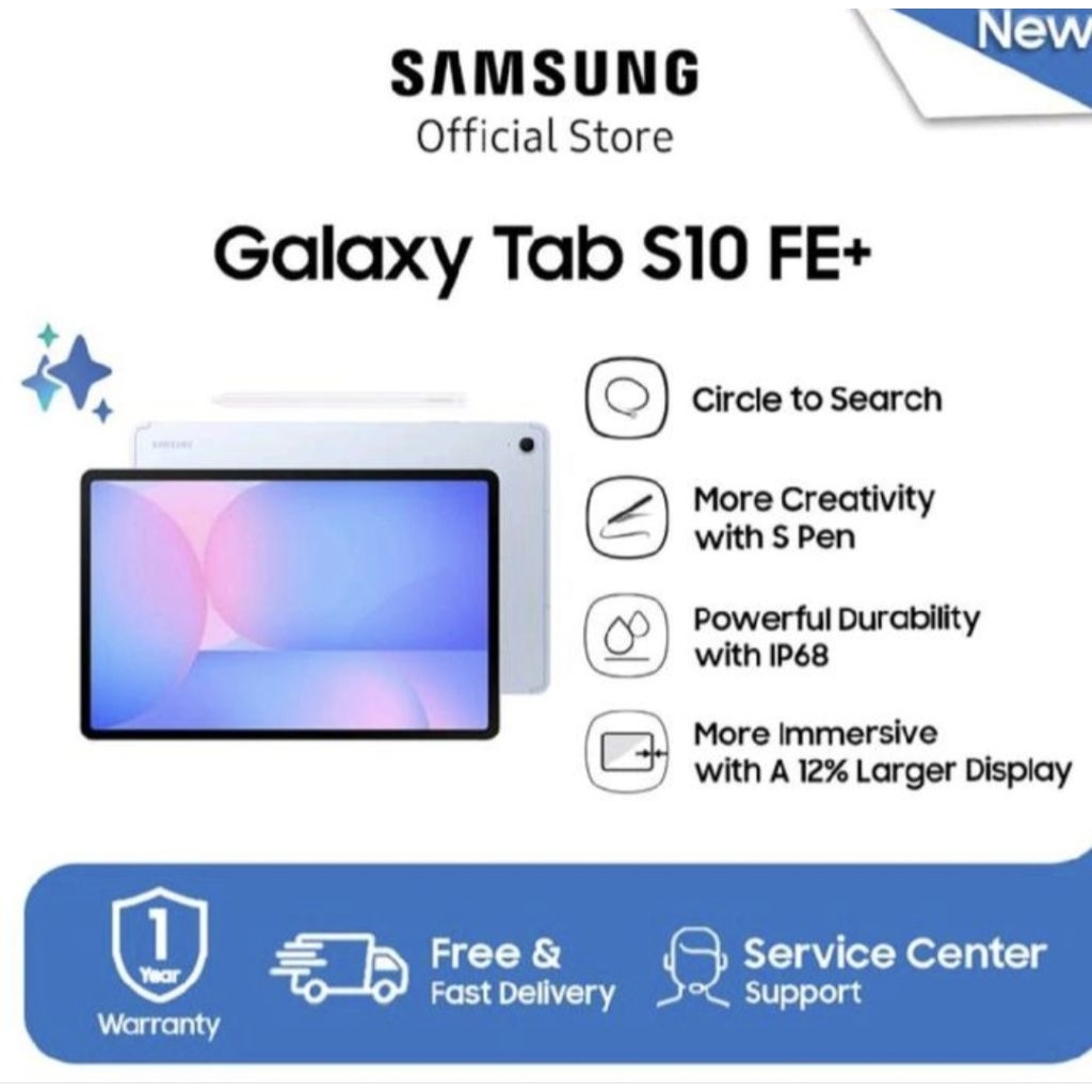 Jual SAMSUNG GALAXY TAB S10FE+ 12/256Gb Garansi Resmi SEIN 1TAHUN ...