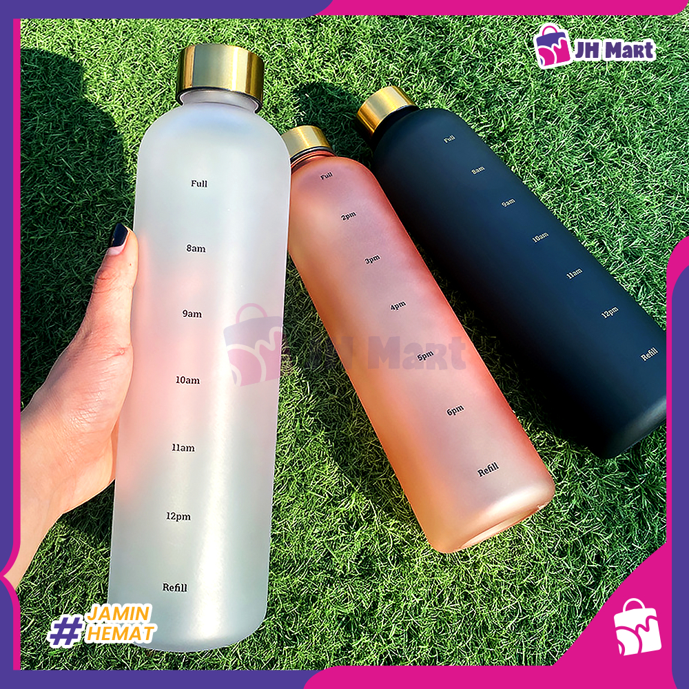 Jual JHM - Botol Minum 1 Liter Tanpa Sedotan Indikator Motivasi Bahan ...