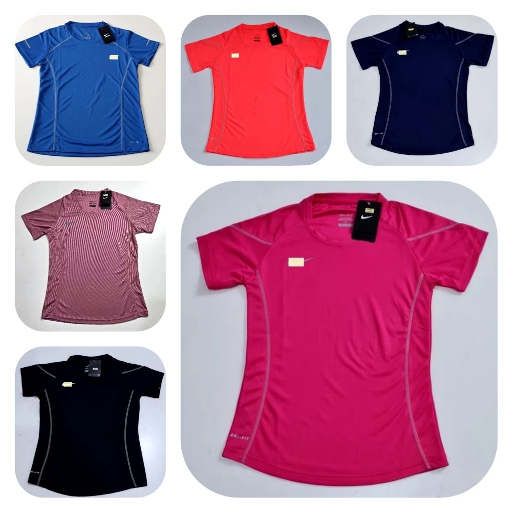 Jual baju olahraga wanita, jersey wanita slim fit, baju running, kaos ...