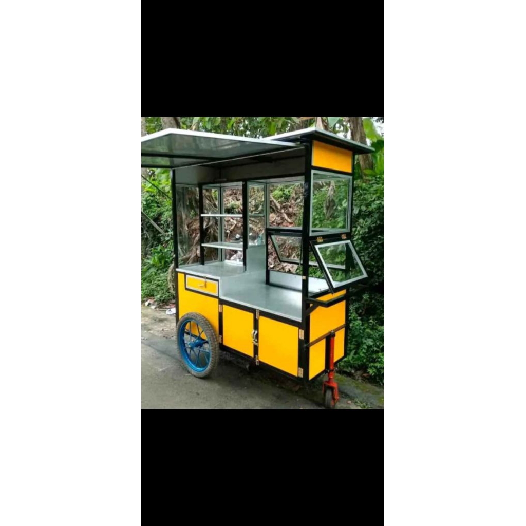 Jual gerobak roti bakar, grobak steak, gerobak kebab, gerobak bakso ...