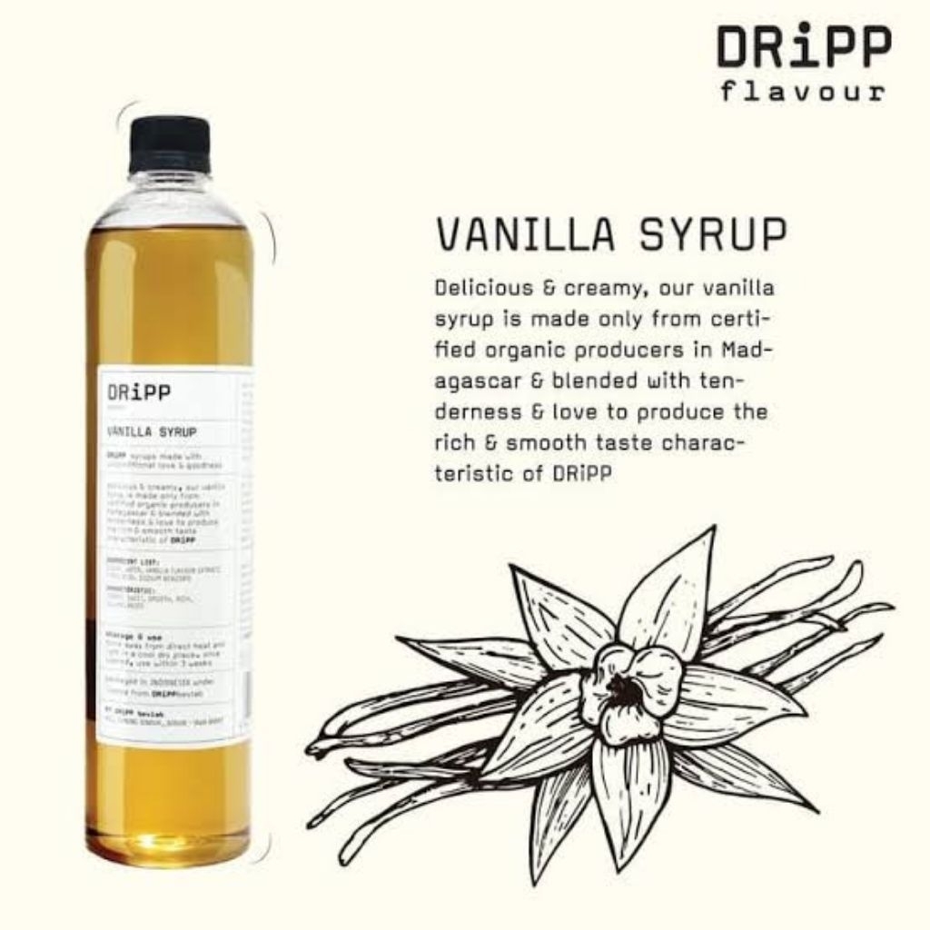 Jual Dripp Vanila Syrup - Perasa minuman rasa vanila - Sirup Vanila ...