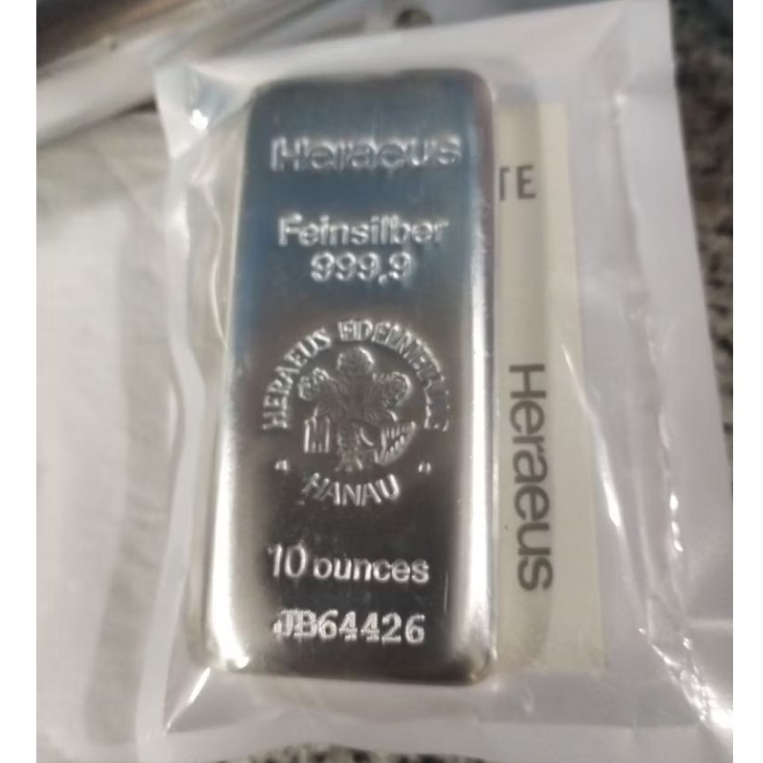 Jual PERAK BATANGAN HERAEUS 10 OZ CAST BAR | Shopee Indonesia