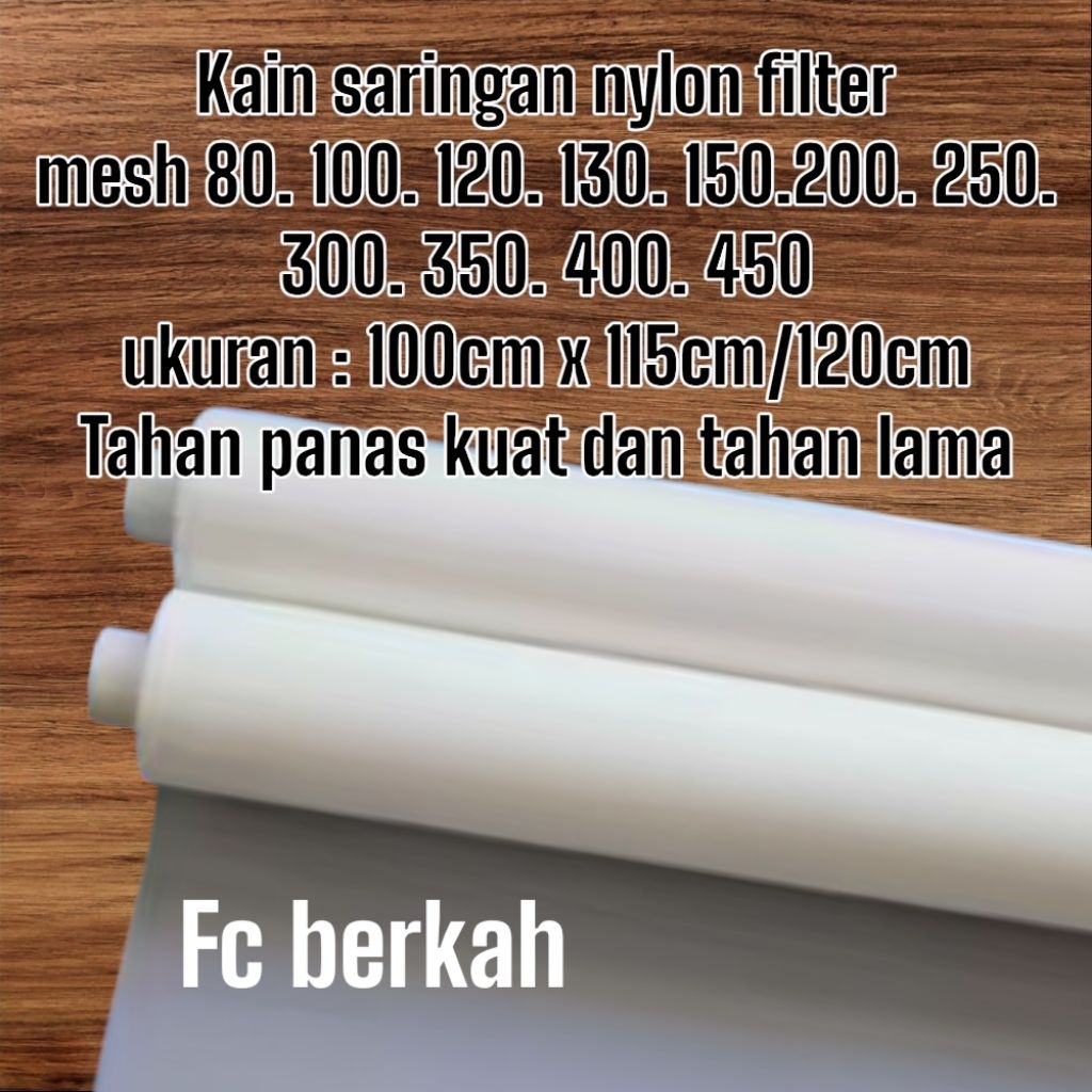 Jual kain saringan nylon filter mesh 80. 100. 120. 130. 150. 200. 250 ...