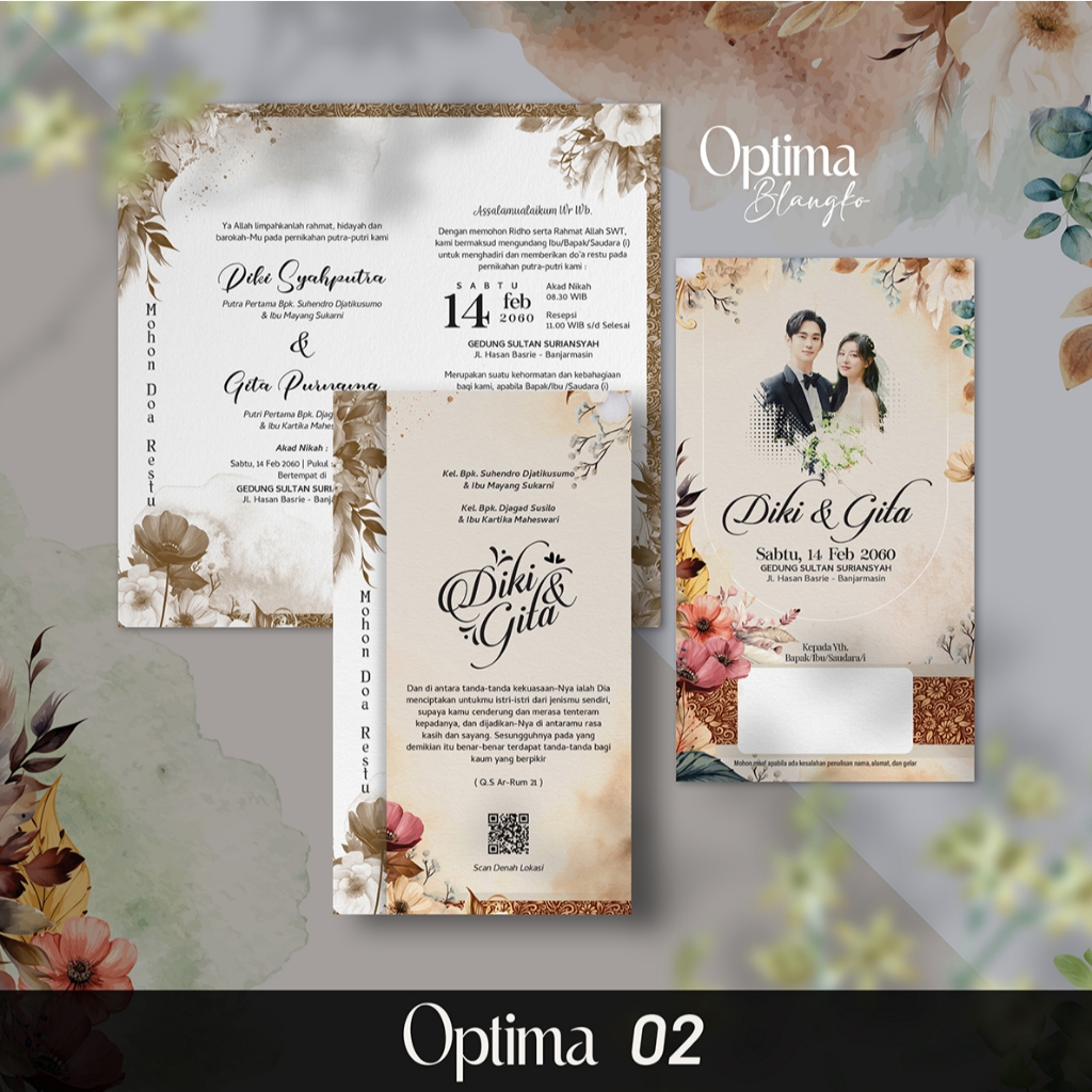 Jual Optima OP 01 - 06 Blangko Undangan | Blangko Undangan Murah ...