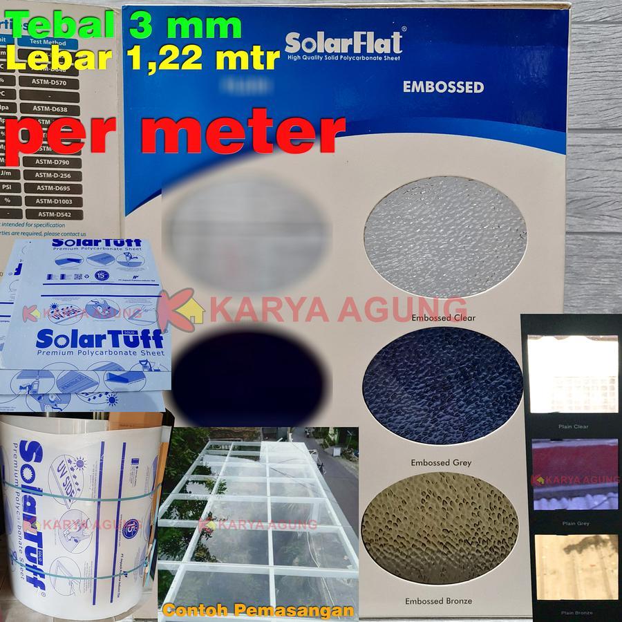 Jual Atap SOLARTUFF SOLID 3mm Embossed (Motif) PER METER / SolarFlat 3 ...