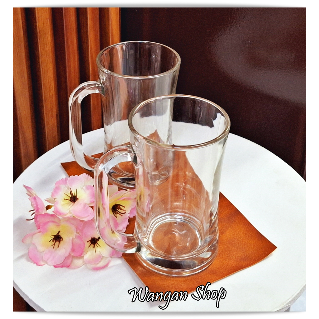 Jual Gelas Kaca Estetik 350 Ml Per 2 pcs Bir Spanyol ORIGINAL New Model | Shopee Indonesia