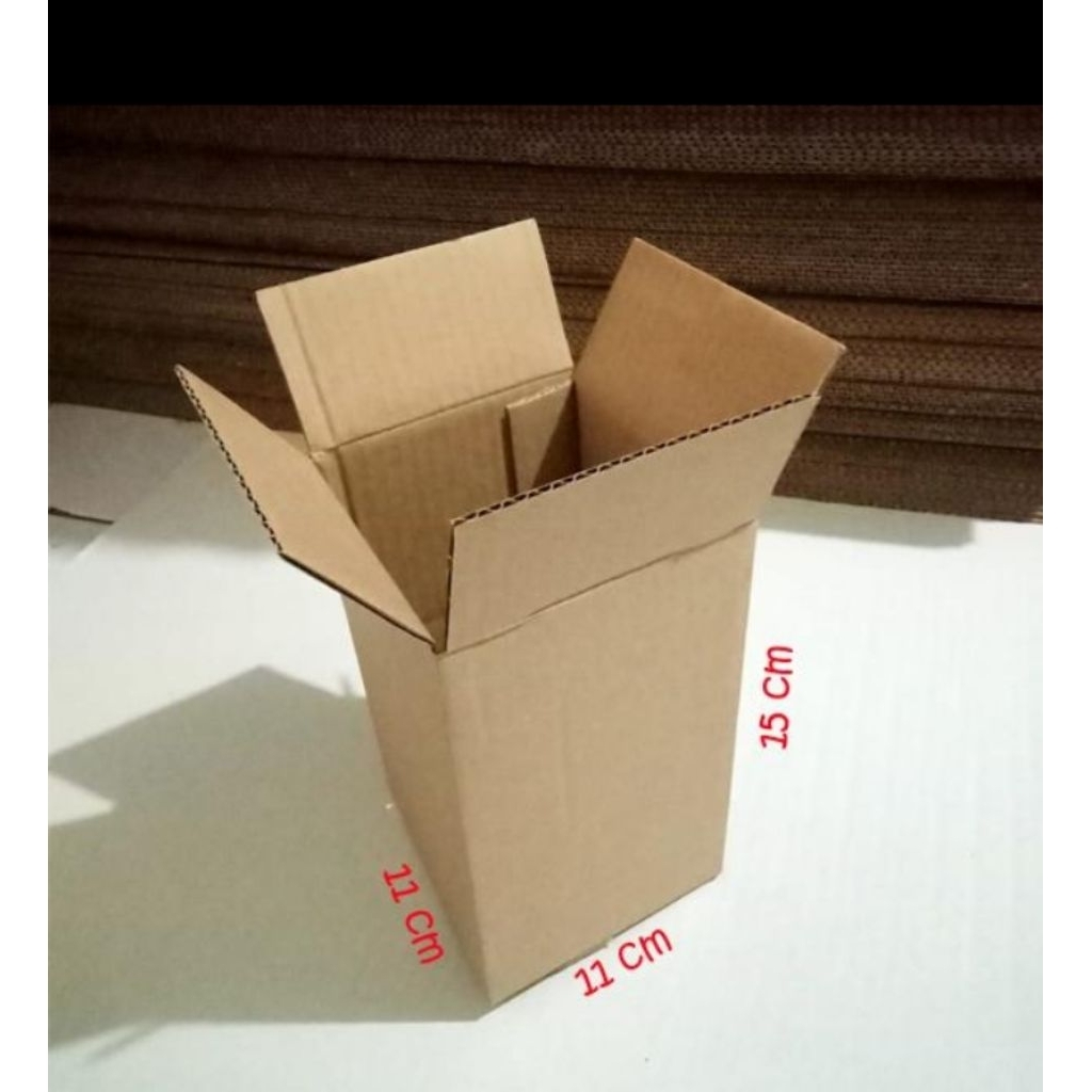 Jual karton box kardus dus ukuran luar 11 x 11 x 15 cm | Shopee Indonesia