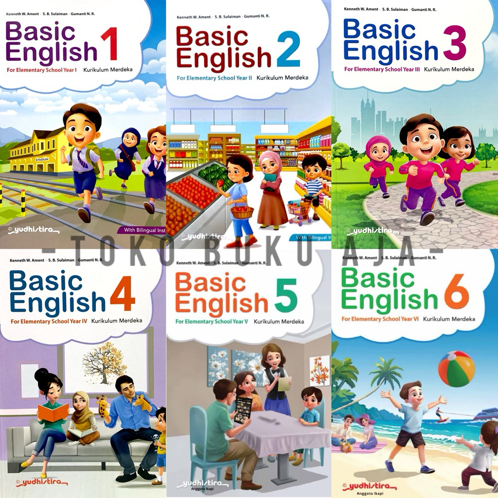 Jual Yudhistira - Basic English Revisi Kelas 1 2 3 4 5 6 SD MI Kurikulum Merdeka Bahasa Inggris ...