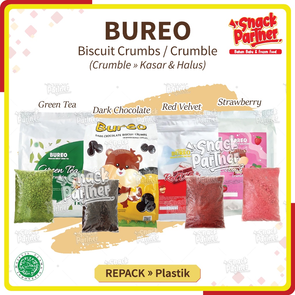 Jual BUREO Biscuit Crumble REPACK 500 GR - Bubuk Remahan/Remukan ...