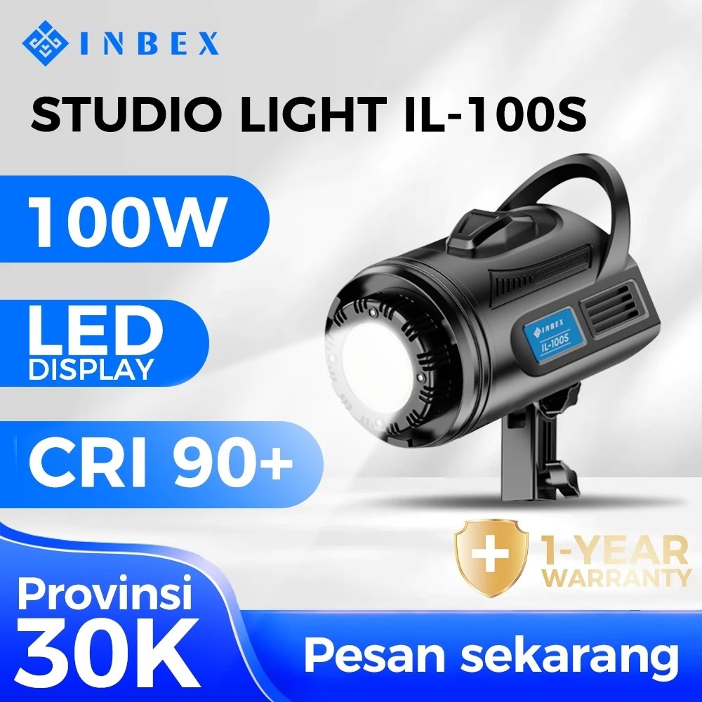 Jual INBEX IL-100S LED Lampu Studio VIDEO LIGHT CRI 95 Studio Photography/Live streaming ...