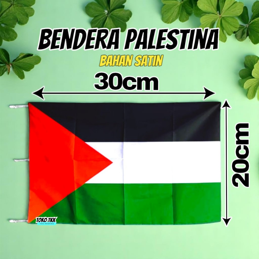 Jual Bendera Palestine ukuran 20x30 cm / Bendera Palestina ukuran 20x30 ...