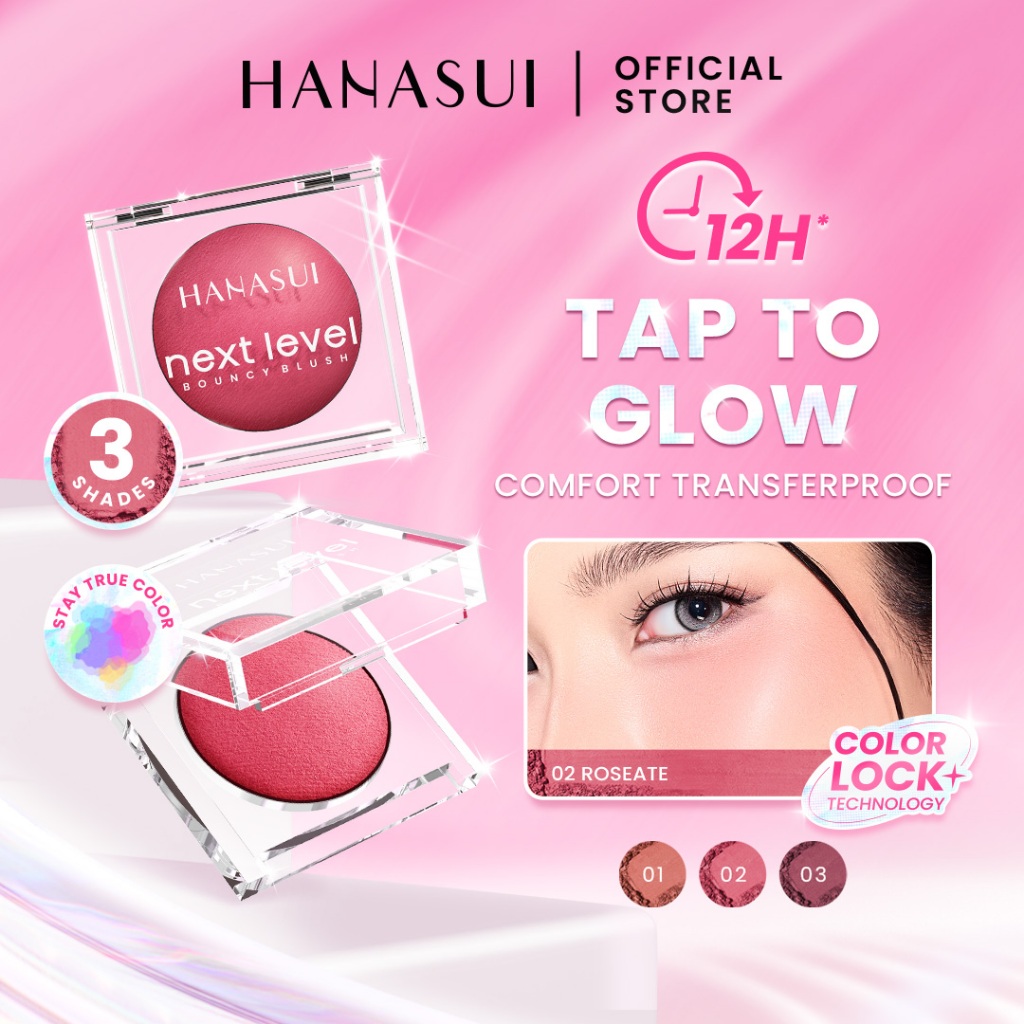 Jual Hanasui Next Level Bouncy Blush - Super Bouncy Blush Long Lasting ...