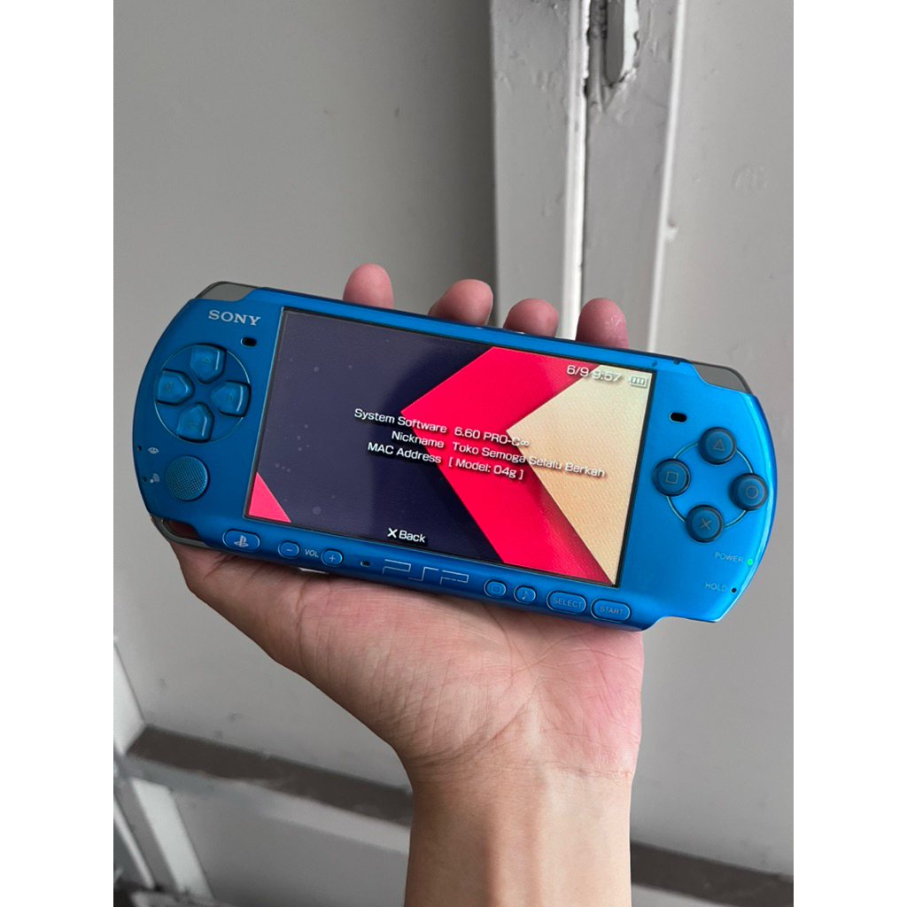 Jual Sony Psp 3000 / Psp Slim 3000 Vibrant Blue Original / Psp 3000 ...