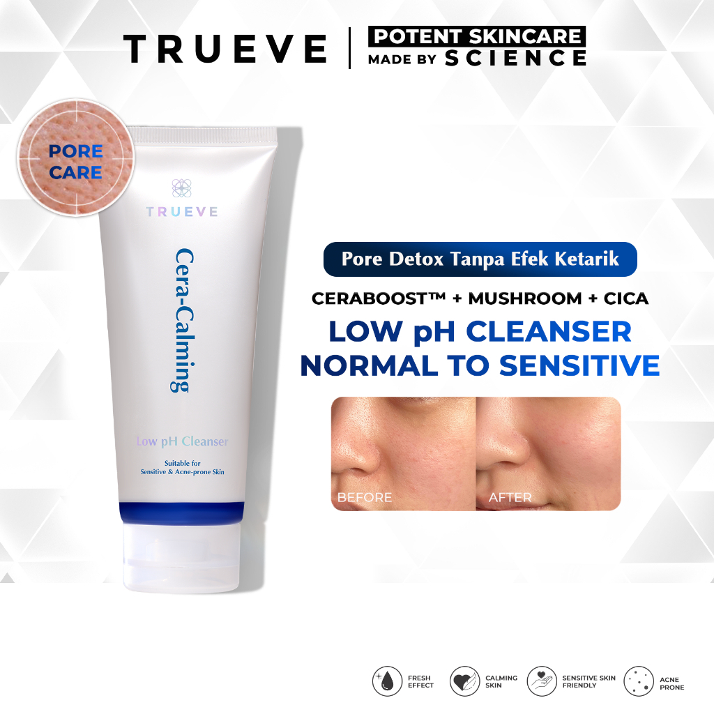 Jual TRUEVE Cera-calming Low pH Facial Cleanser - facial wash sabun low ...