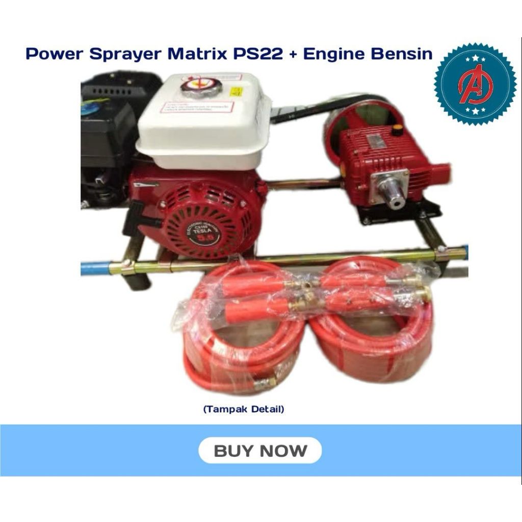 Jual Mesin Power Sprayer Steam Cuci Mobil & Motor Matrix PS22 + Engine ...