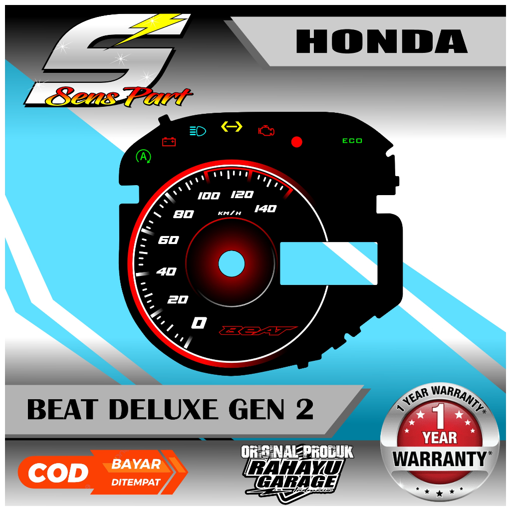 Jual PAPAN SPEEDOMETER CUSTOM HONDA BEAT DELUXE GEN 2 PANEL SPEEDOMETER ...
