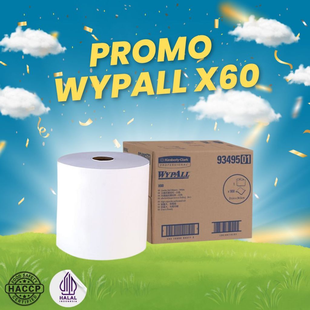 Jual WYPALL X60 Kimberly-Clark Wipers TERMURAH 93495 Wipers, jumbo roll ...