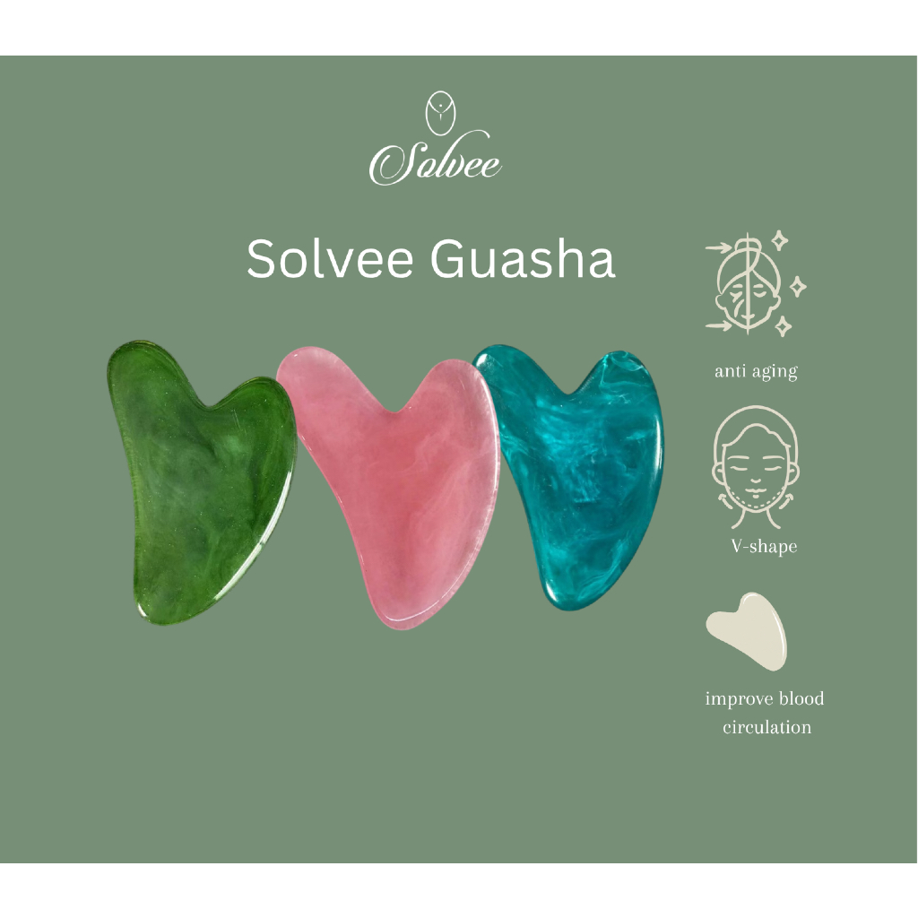 Jual solvee - guasha resin batu anti aging meniruskan wajah muka v ...