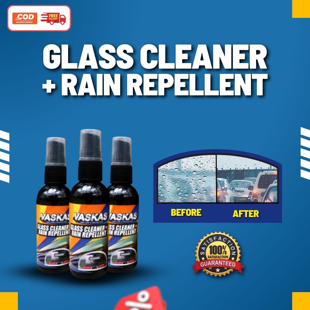 Jual VASKAS Glass Cleaner Kaca Mobil Penghilang Jamur Kaca | Pembersih ...