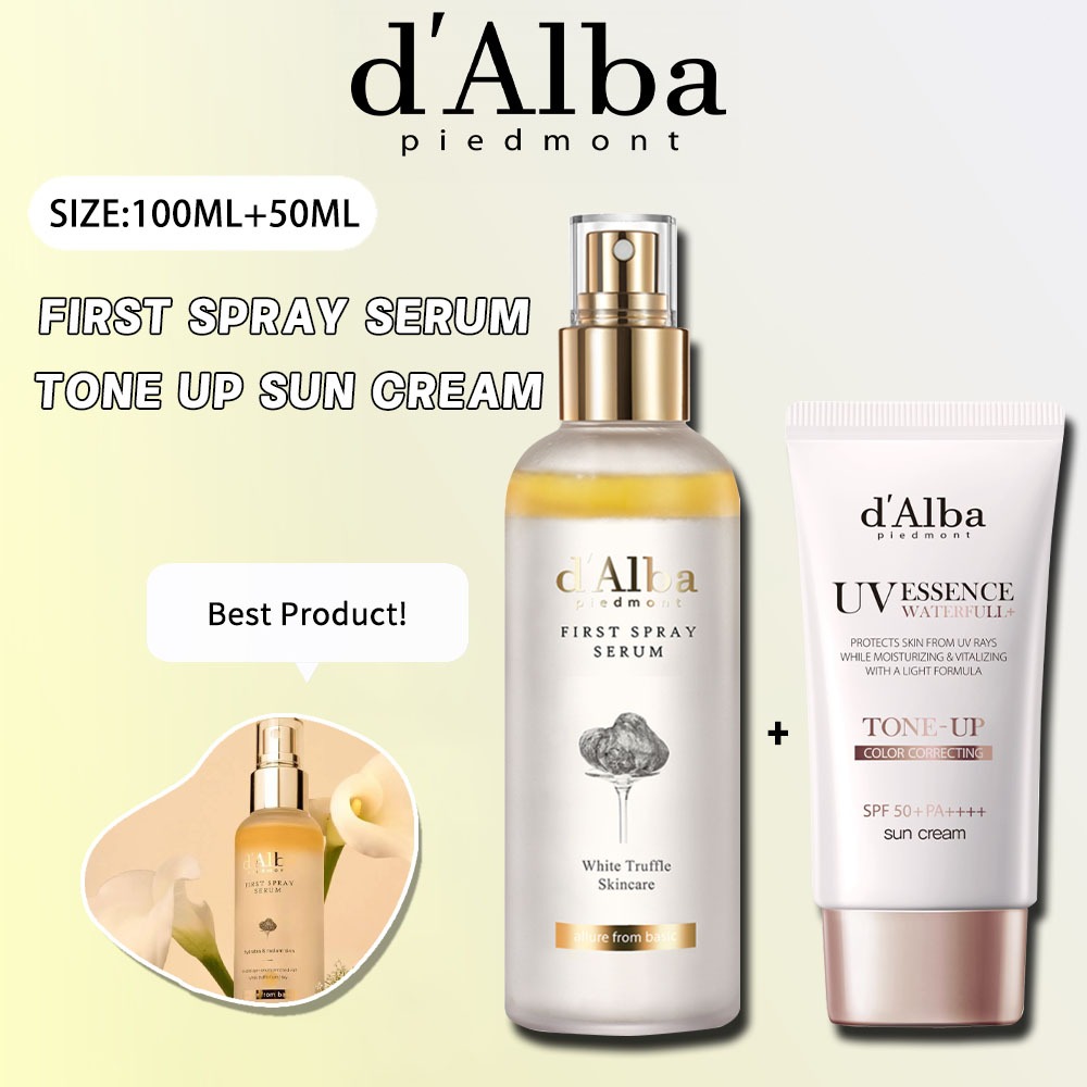 Jual D'Alba White Truffle First Spray Serum Best Seller Set (First ...