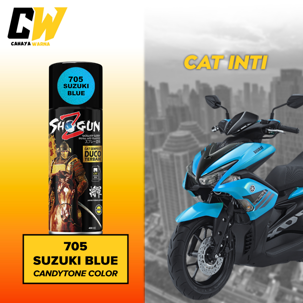 Jual Cat Pilox Shogun Z Paint Biru Blue Candy Tone Suzuki Blue 705 ...