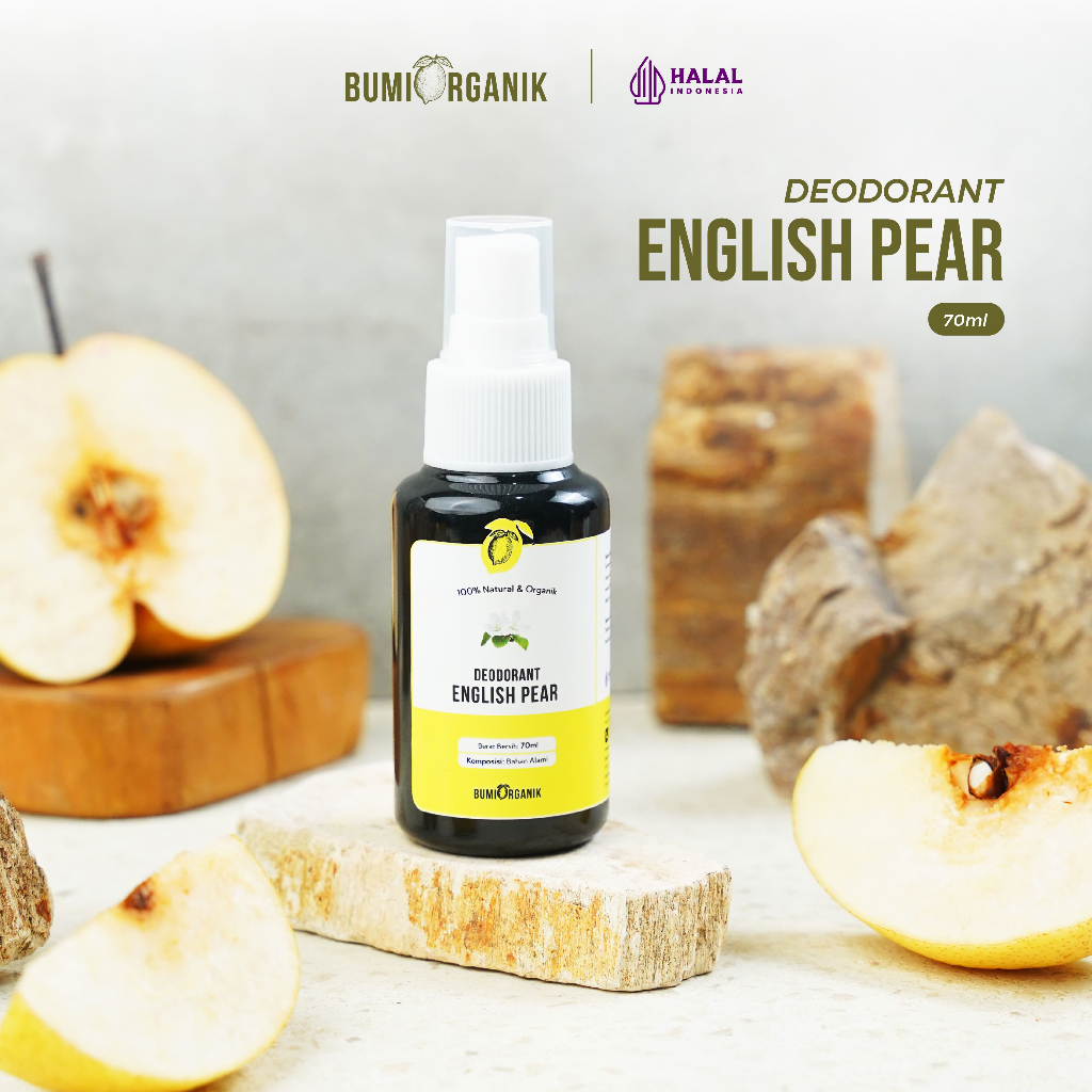 Jual DEODORANT TAWAS ENGLISH PEAR / BUMI ORGANIK TAWAS SPRAY DEODORANT ...