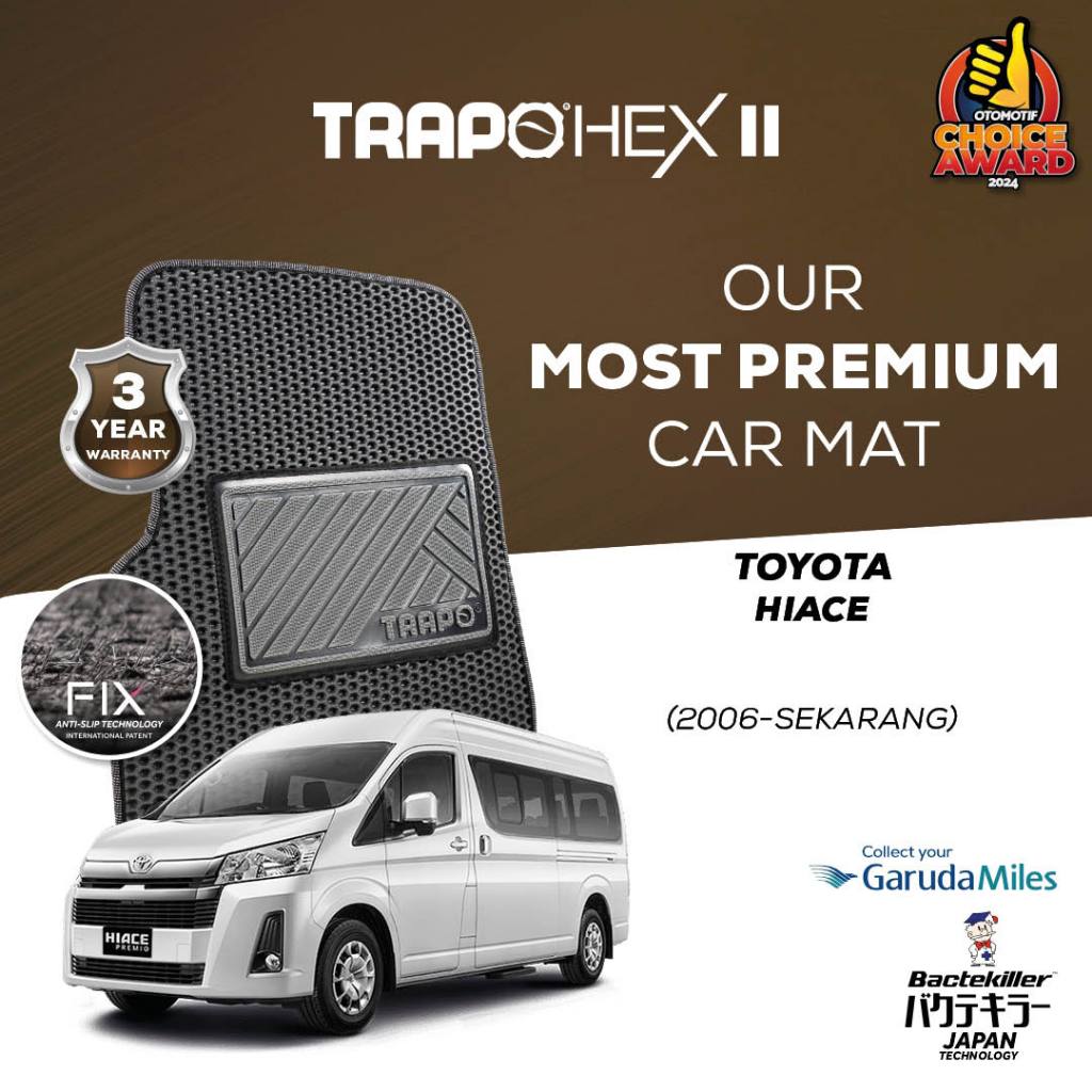 Jual Karpet Mobil Trapo Hex II Toyota Hiace (2006- Sekarang) | Shopee ...