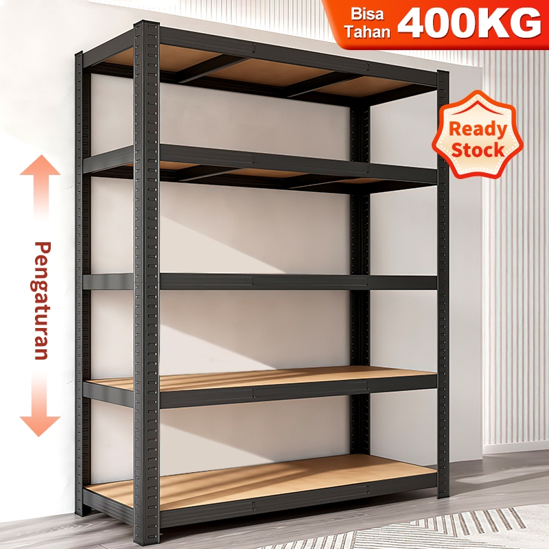 Jual Rak Besi Siku 5 Susun Rak Penyimpanan 6 Tingkat Rak Gudang ...