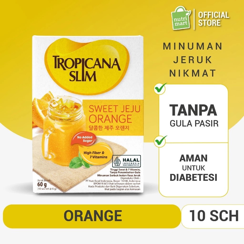 Jual Tropicana Slim Minuman Rasa Jeruk Sweet Jeju Orange 10 Sachet x 6 ...