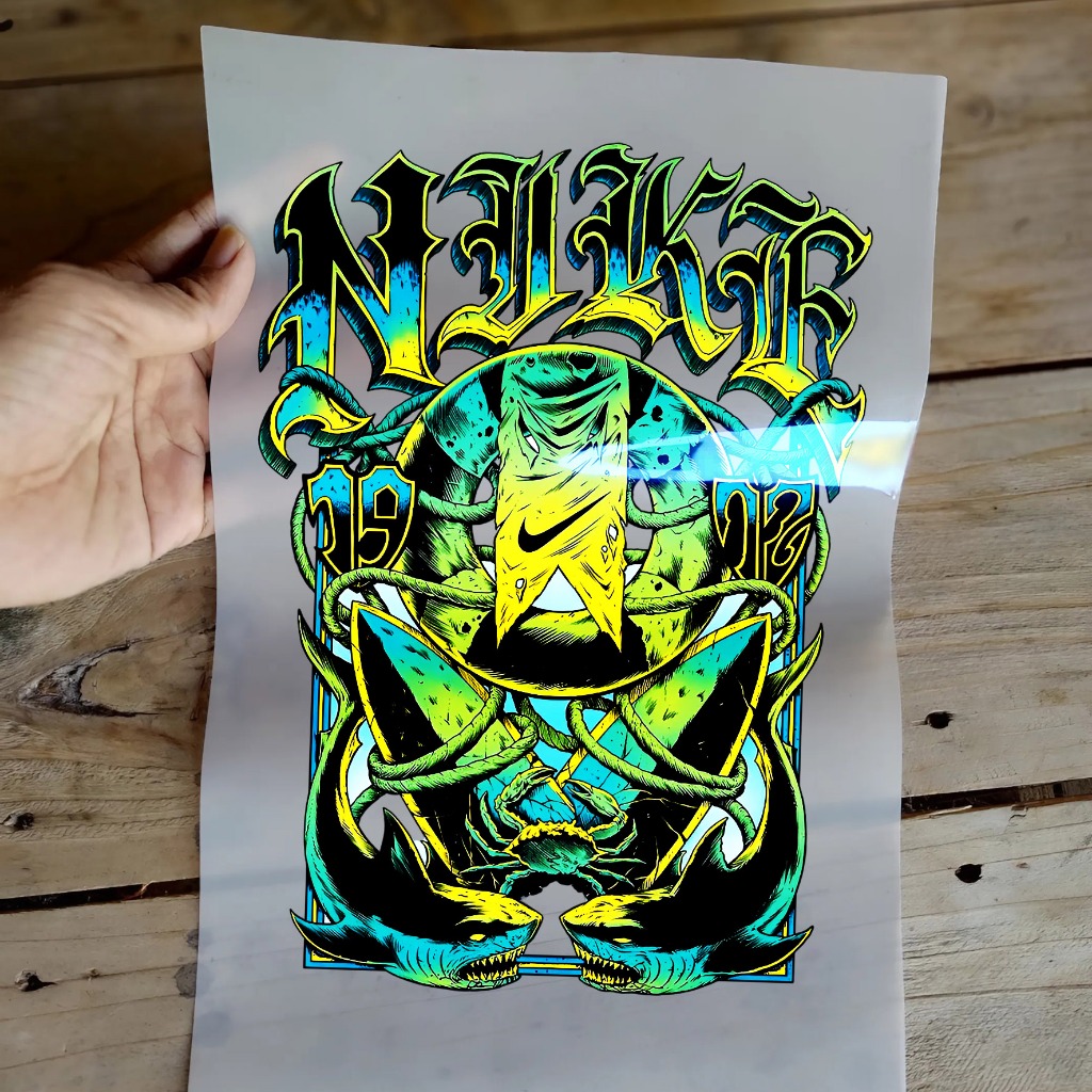 Jual NK1 SABLON SETRIKA SABLON DTF BRAND NIKE UKURAN 19 CM SABLON DTF ...