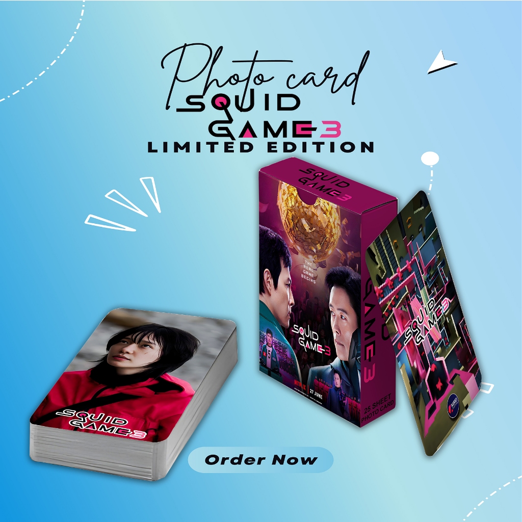 Jual PHOTOCARD SET SQUID GAME SEASON 3 PREMIUM 25 SHEET FREE BOX ...