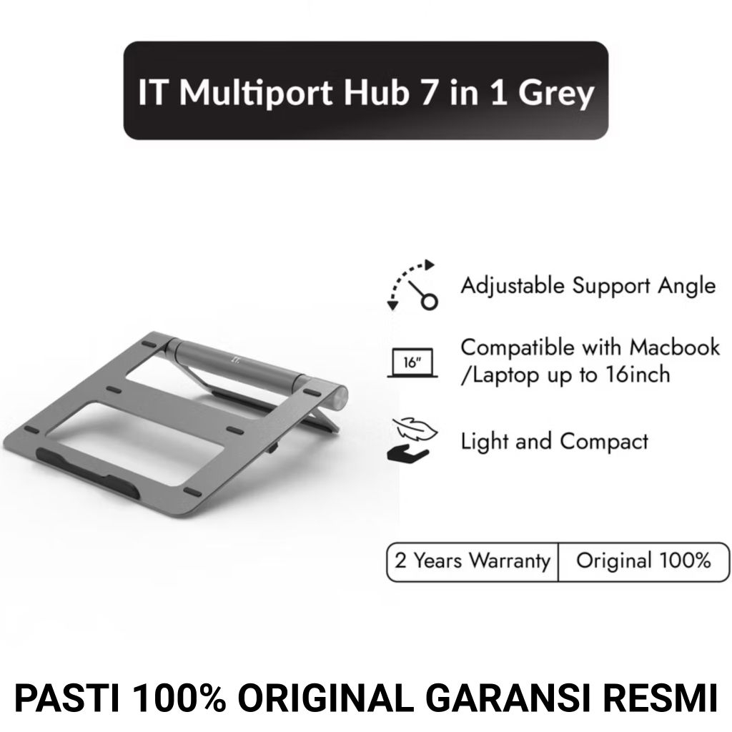 Jual IT Hub 100W Laptop Stand Multi Port New Original Garansi Resmi ...