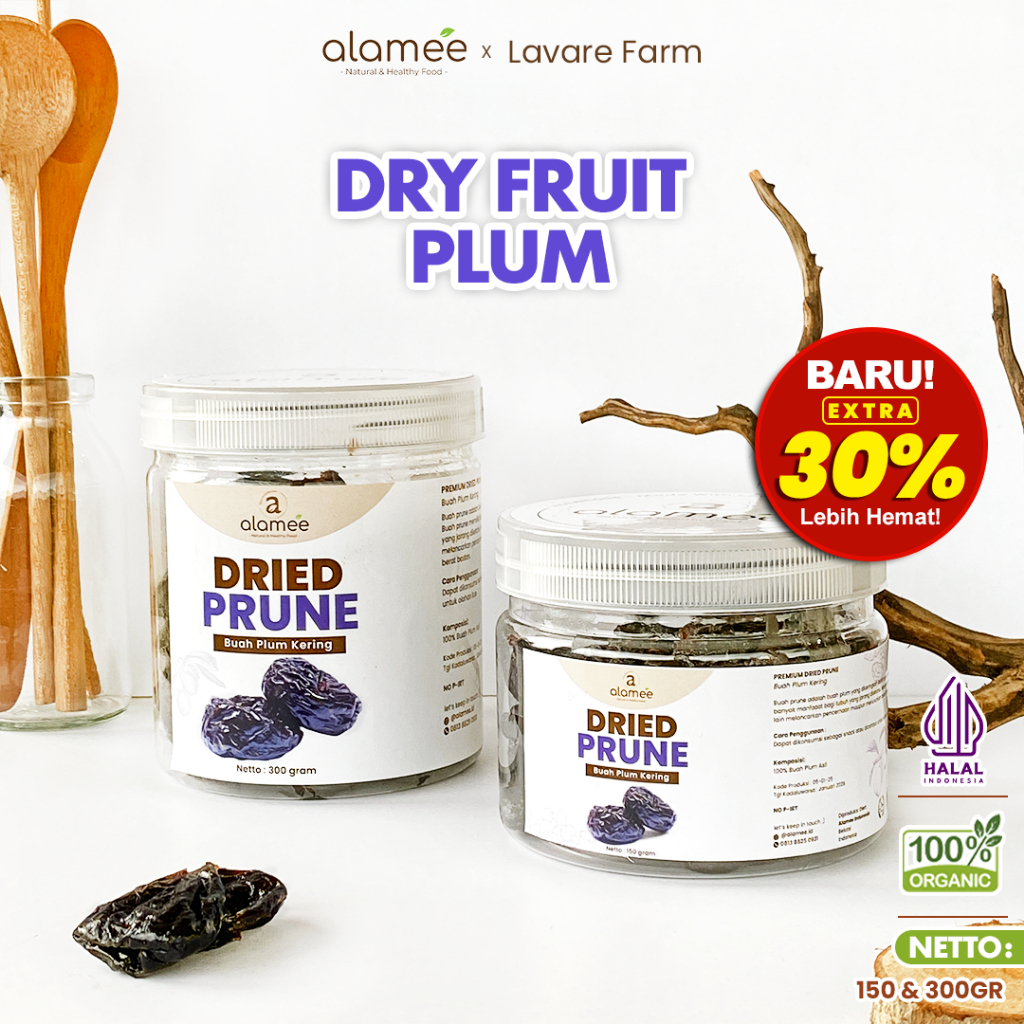 Jual ALAMEE Plum Kering Dried Prune Cemilan Buah Fruit Prunes BUMA ...