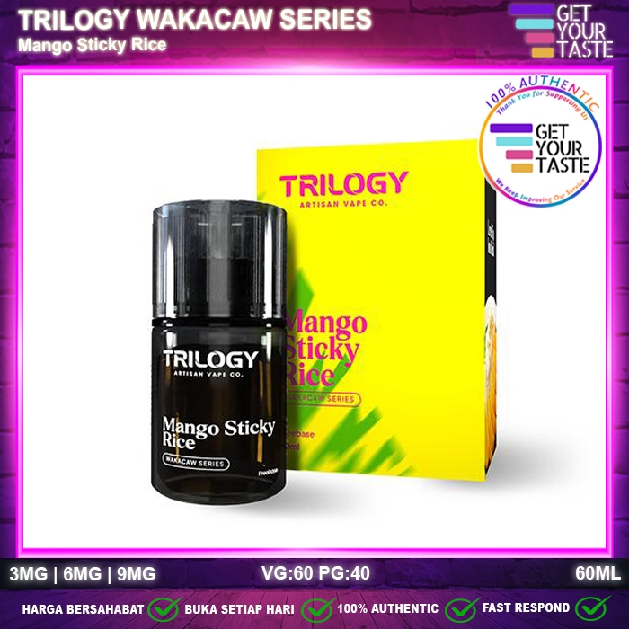Jual Liquid Wakacaw Mango Sticky Rice 60ML Wakacaw Series by Trilogy ...
