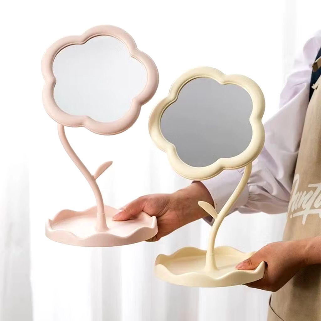 Jual Cermin Bunga aesthetic/Standing mirorr flower aesthetic | Shopee ...