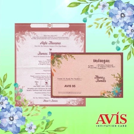 Jual Undangan Avis 95 (Cetak+Free Plastik Undangan) | Shopee Indonesia