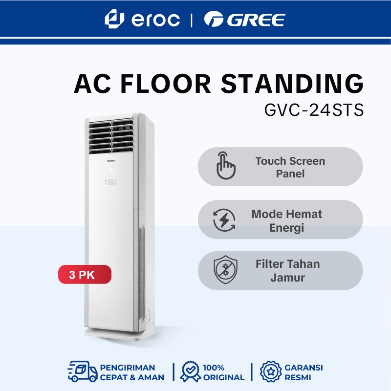 Jual GREE AC Floor Standing 3PK - Inverter 3 PK- Smart WIFI dan LED ...