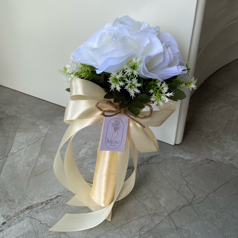 Jual Buket Bunga Pernikahan Pengantin Hand Bouquet Wedding Buket Bunga ...