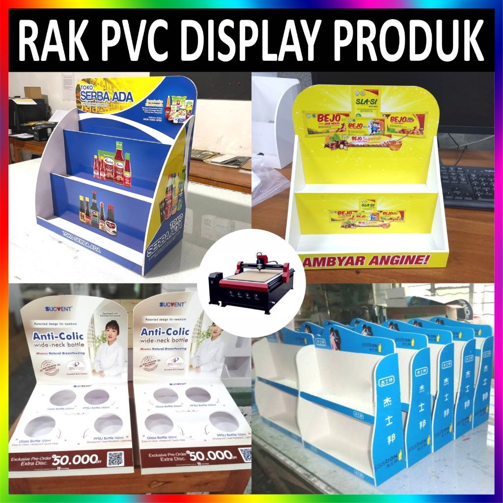 Jual Rak Display Produk Serbaguna PVC Custom Berbagai Bentuk Ukuran ...