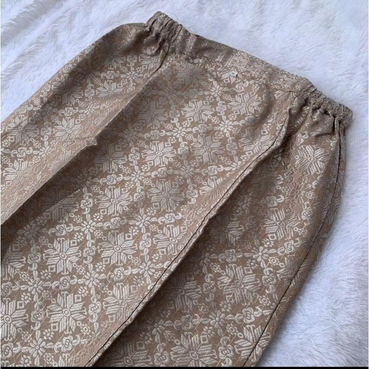 Jual ROK SPAN SONGKET WARNA MOCA SILVER DAN SAGE | Shopee Indonesia