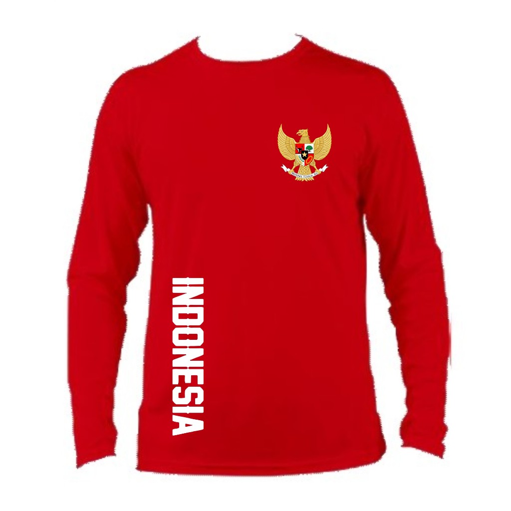Jual KAOS GARUDA INDONESIA HUT RI 80th PANITIA AGUSTUSAN LENGAN PANJANG BISA COD PRIA WANITA ...
