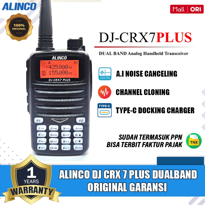Jual ALINCO DJ CRX 7 PLUS Crx 7Plus Crx 7 Plus Dualband Ht Alinco Dual ...