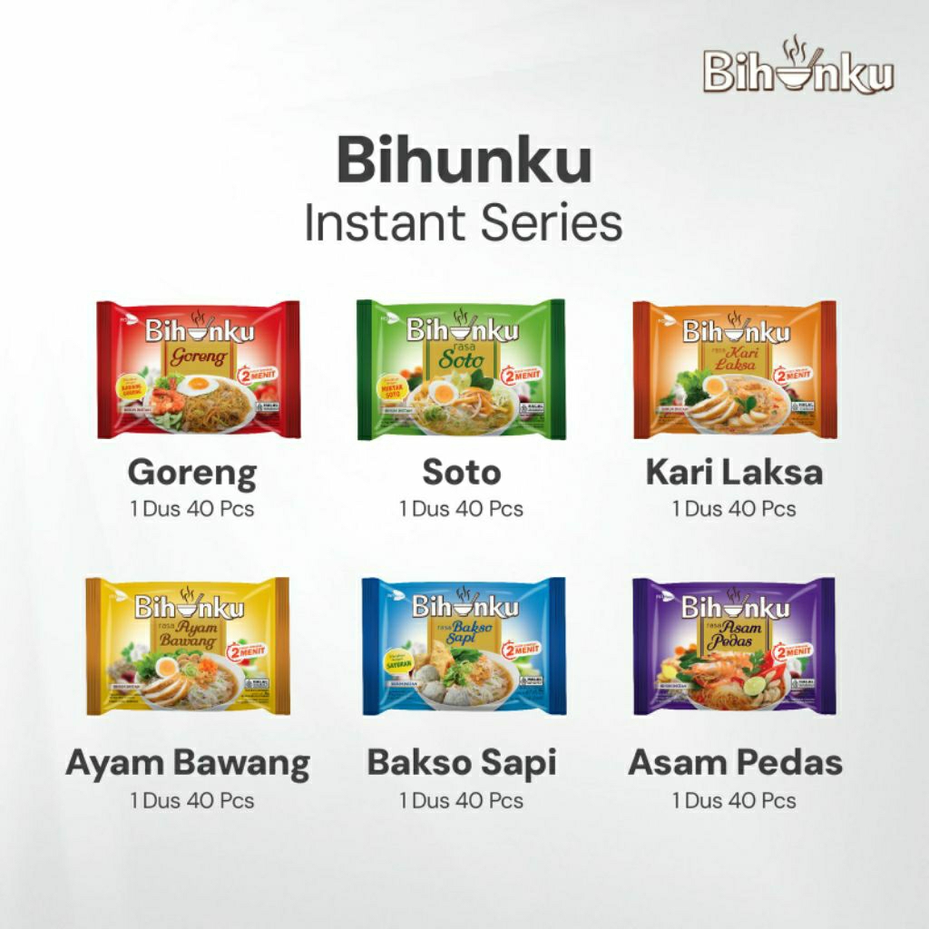 Jual Bihunku Instan - Kari Laksa - 1 Karton - 40 Pcs - 55gr | Shopee ...