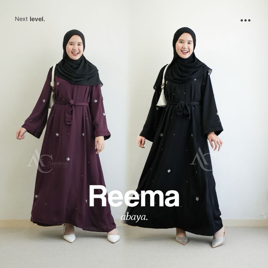 Jual Reema Abaya Hitam Turkey Gamis Syari Muslimah Bahan Jetblack Hitam ...