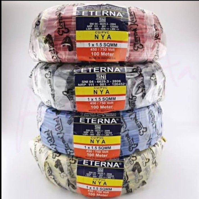 Jual KABEL ETERNA NYA (1X1,5) ROLL 50 METER | Shopee Indonesia