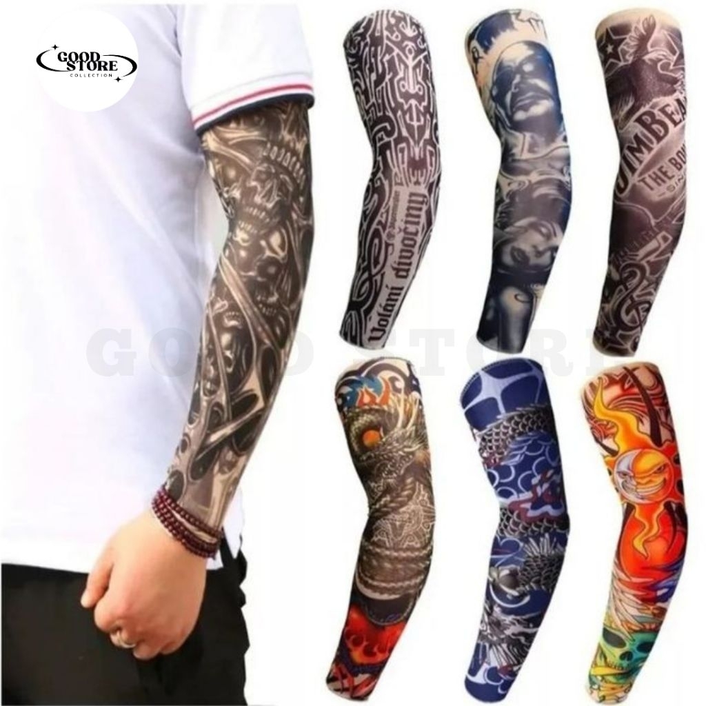 Jual Manset Tangan Motif Tato Sleeve / Sarung Lengan Motif Tato ...