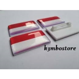 Jual Pin Merah Putih Ukuran 2x3 CM ( Isi 1 dan 7 biji) | Shopee Indonesia