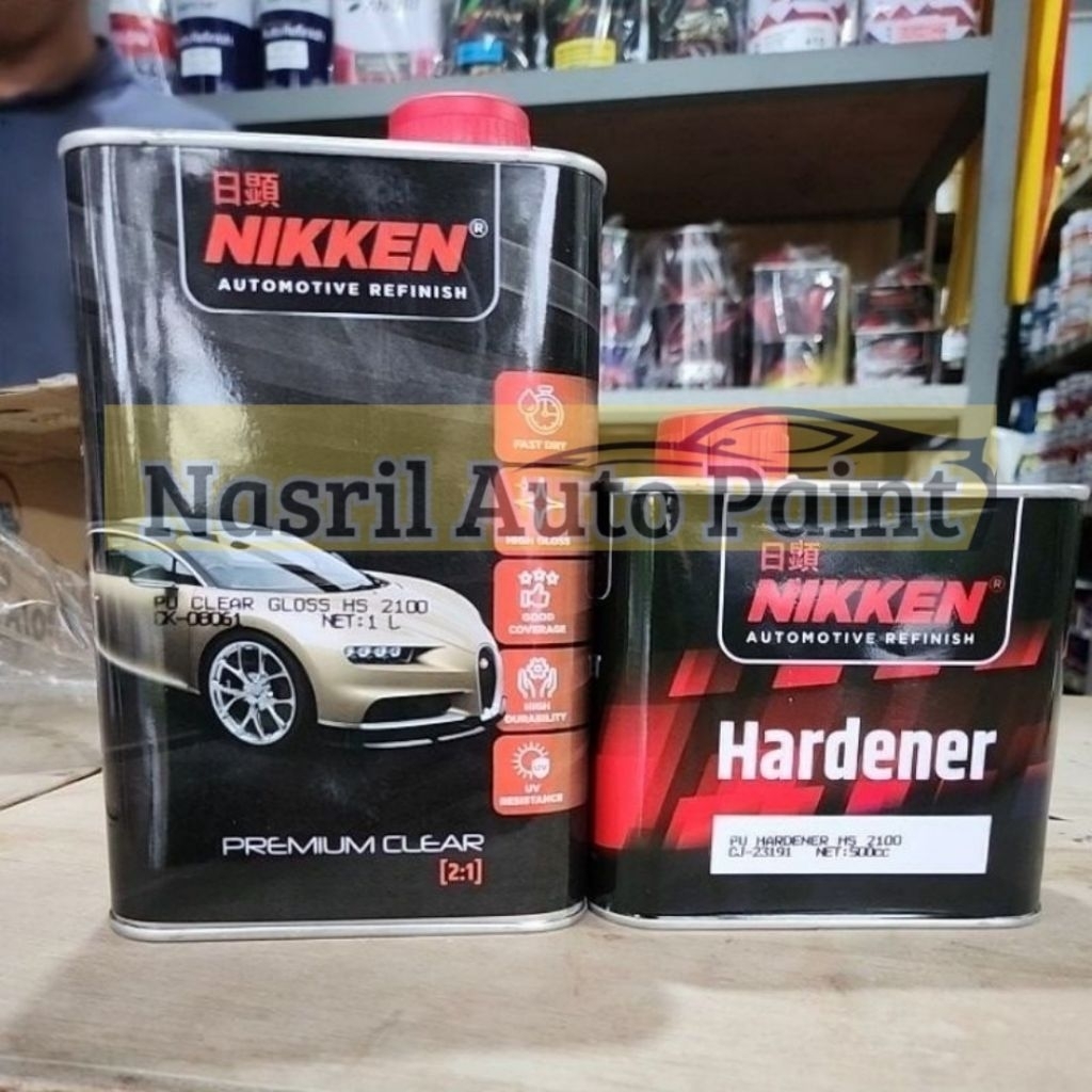 Jual Clear Nikken 2100 HS 1.5 Liter Plus Hardener 2:1 PernisHigh Solid | Shopee Indonesia
