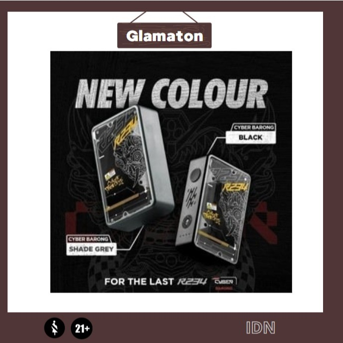 Jual MOD HOTCIG R234 CYBER BARONG SHADE GREY & BLACK AUTHENTIC BY ...